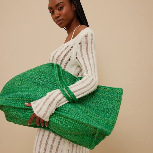 ASOS | Bags | Nakd Green Rectangular Beach Bag | Poshmark